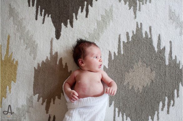 Bree: St. Louis In-Home Newborn Session | Angie Menos Photography